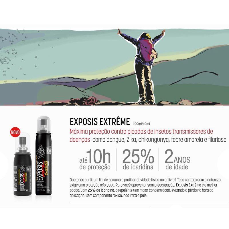 Exposis Extrême Repelente de Insetos em Spray 100 ml - Repelente ...