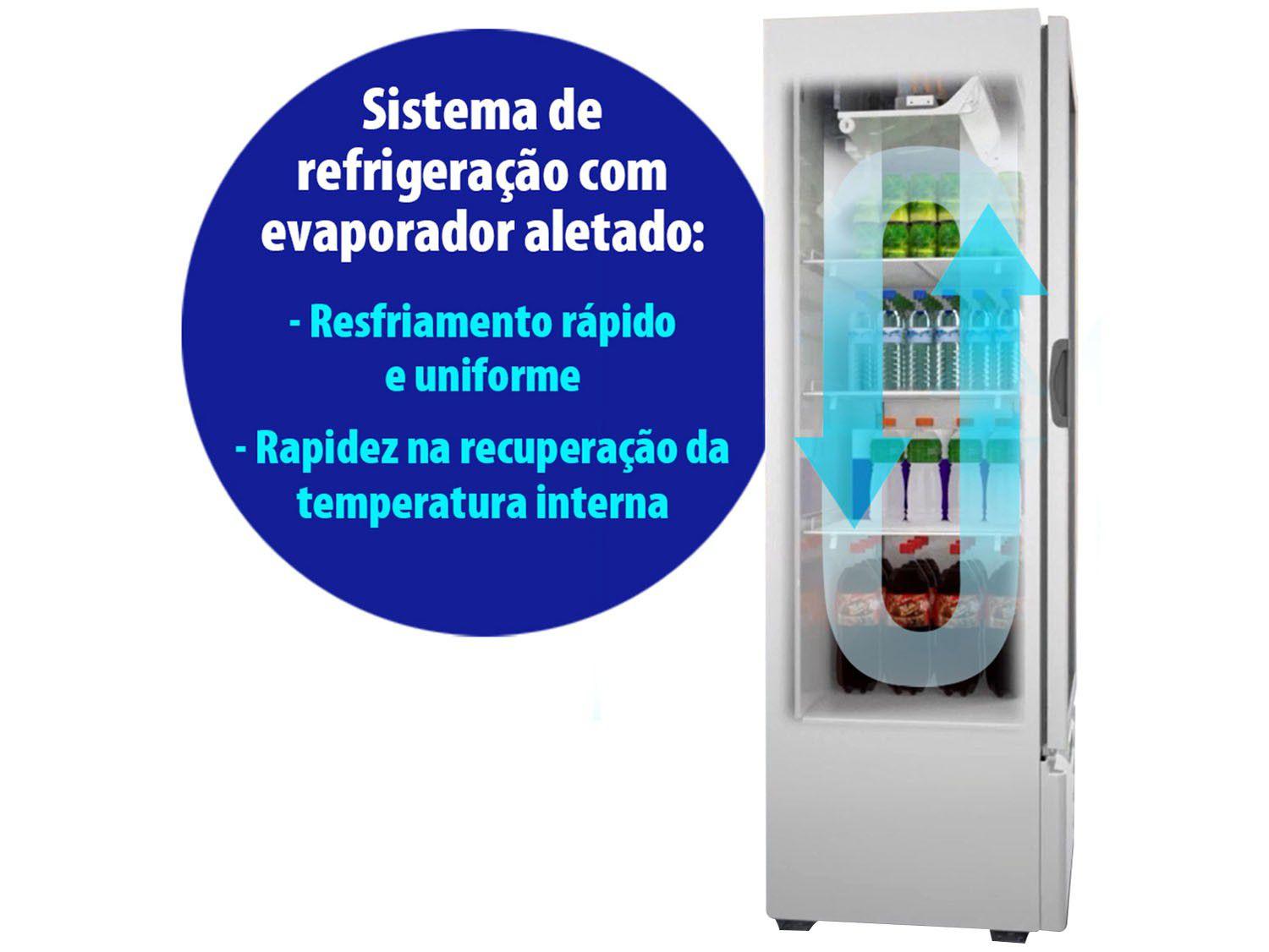 Expositor de Bebidas Vertical Metalfrio 350L - Frost Free VB40RE 1 ...