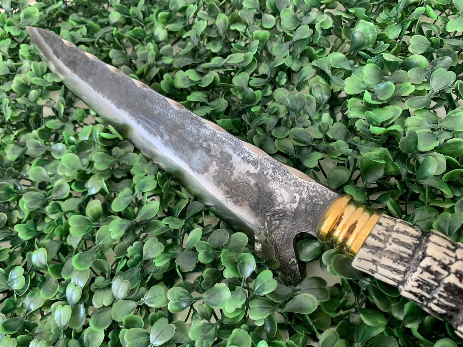 Faca artesanal cabo de tatu - DOSUL CUTELARIA - Faca para Churrasco ...