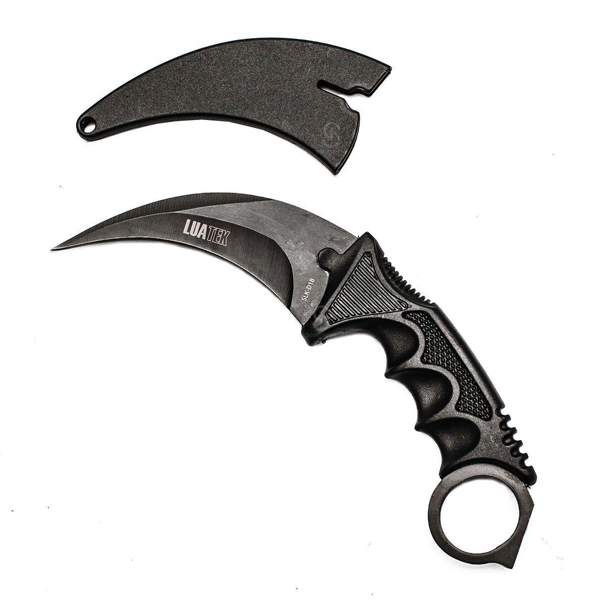 Faca Karambit com Capa Luatek abertura manual PRETO Slk-D18 - LUA-TEK ...
