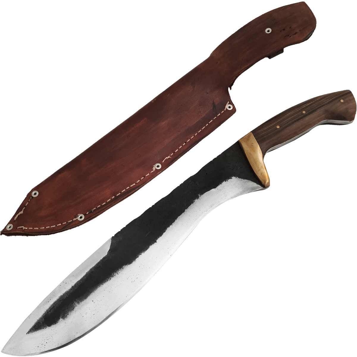 Faca Kukri Artesanal Full Tang 5mm Aço Carbono 5160 12 Polegadas ...