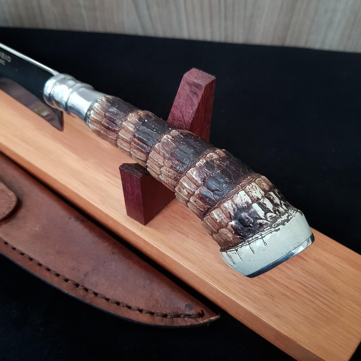 Faca Para Churrasco Rabo De Tatu Rodeio 7 Artesanal Aço Inox - Facas ...