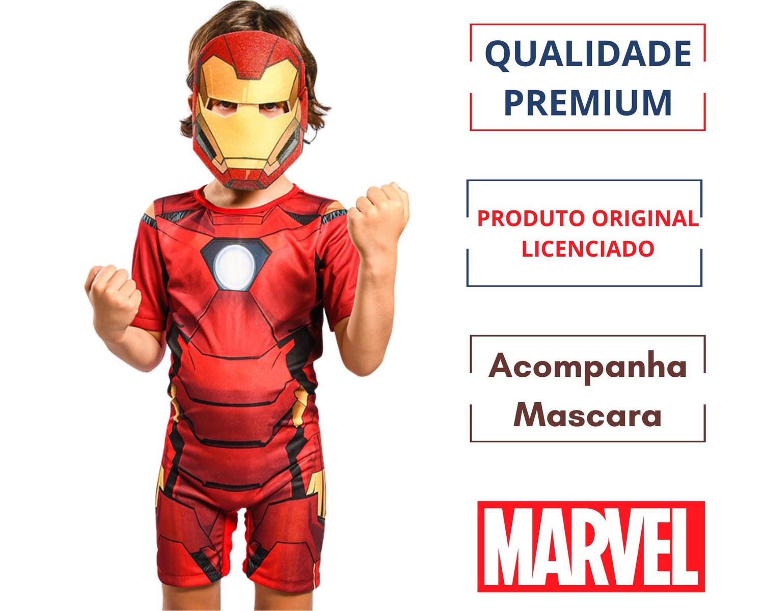 Fantasia De Ironman Infantil Fantasia Homem Ferro Longa Infantil Iron