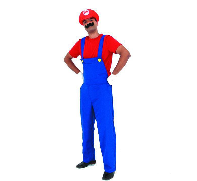 Fantasia Super Mario Adulta com Chapéu Bigode e Luva - Sulamericana ...