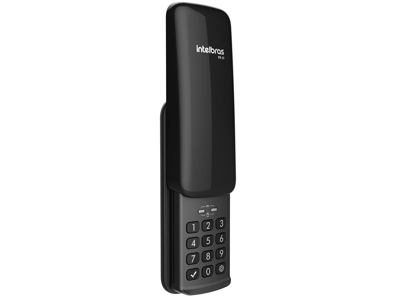 Fechadura Digital Intelbras FR 10 com Senha Interna de Sobrepor Preta