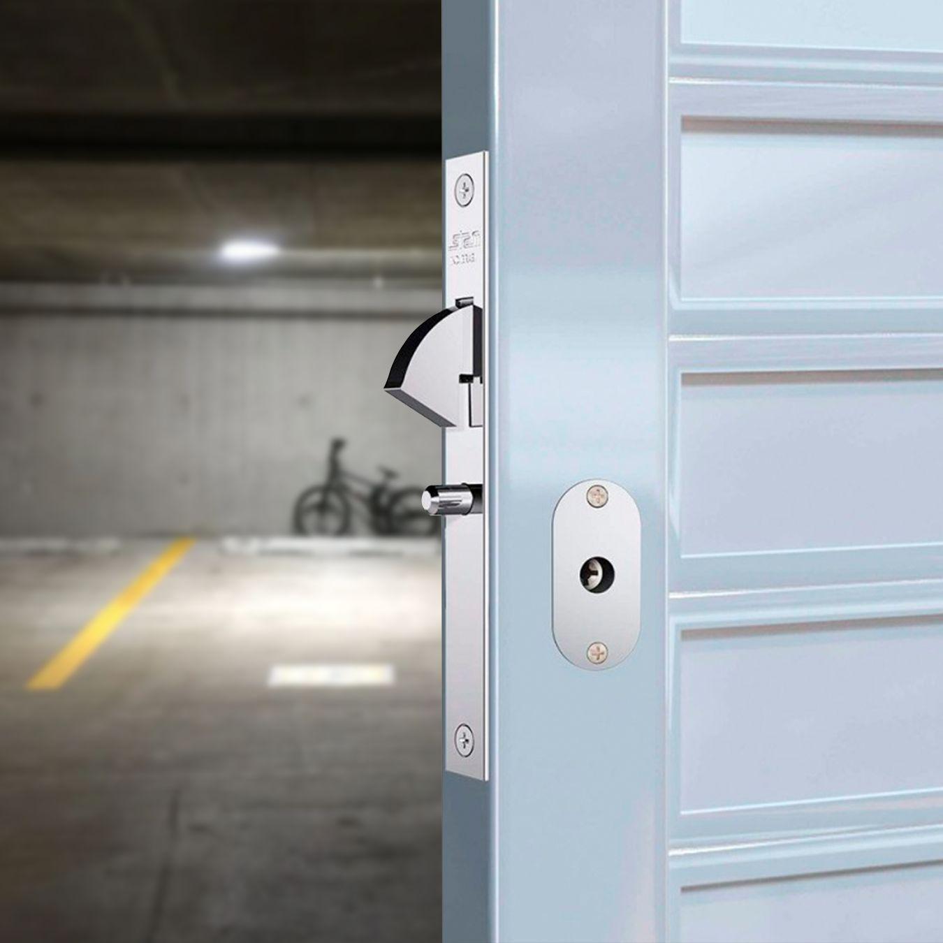 Fechadura Residencial Inox Chave Tetra para Portas Correr Externa Stam ...