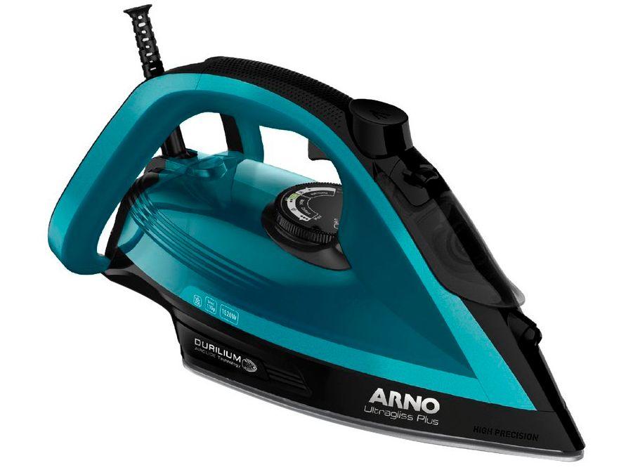 Ferro de Passar Roupa a Vapor Arno Ultragliss Plus FMY Azul e Preto