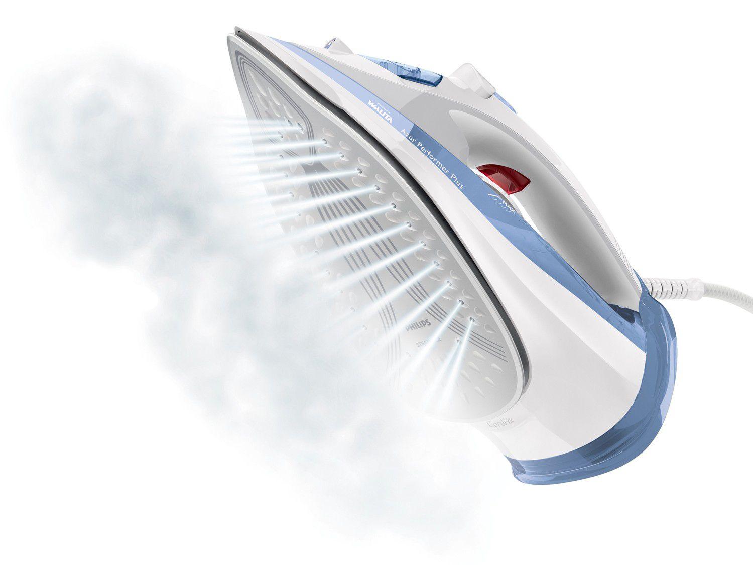 Ferro de Passar Roupa a Vapor Philips Walita - Performer Azul e Branco ...