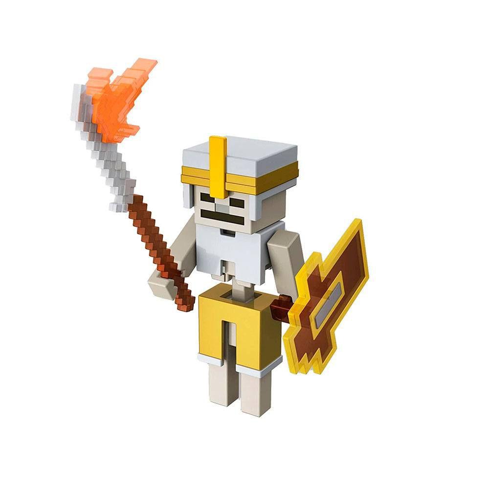 Figura Articulada - Minecraft - Dungeons - Skeleton Vanguard - Mattel ...