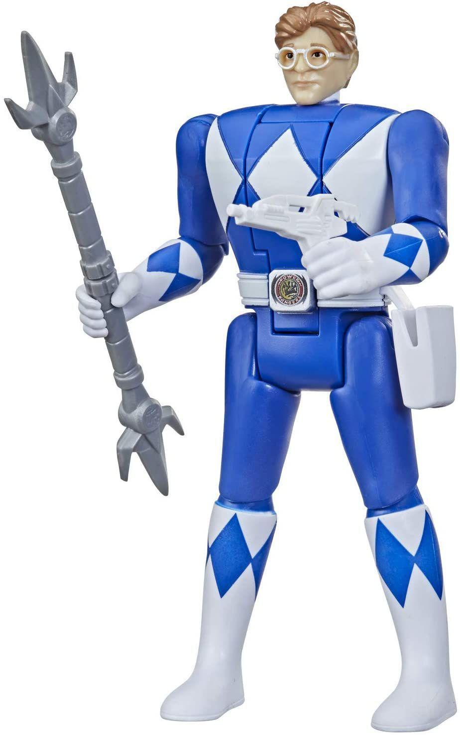 Figura Retro Power Rangers Mighty Morphin Blue Ranger Hasbro - Bonecos ...