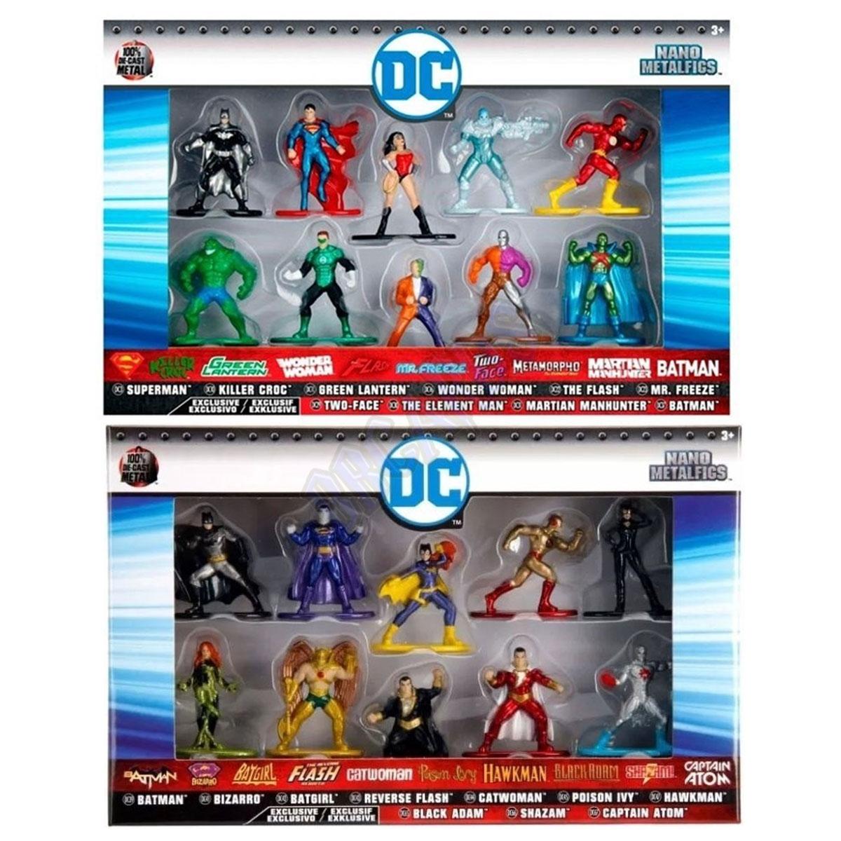 Figuras DC Bonecos DC Comics Batman Superman Flash Mulher - Jada Toys ...