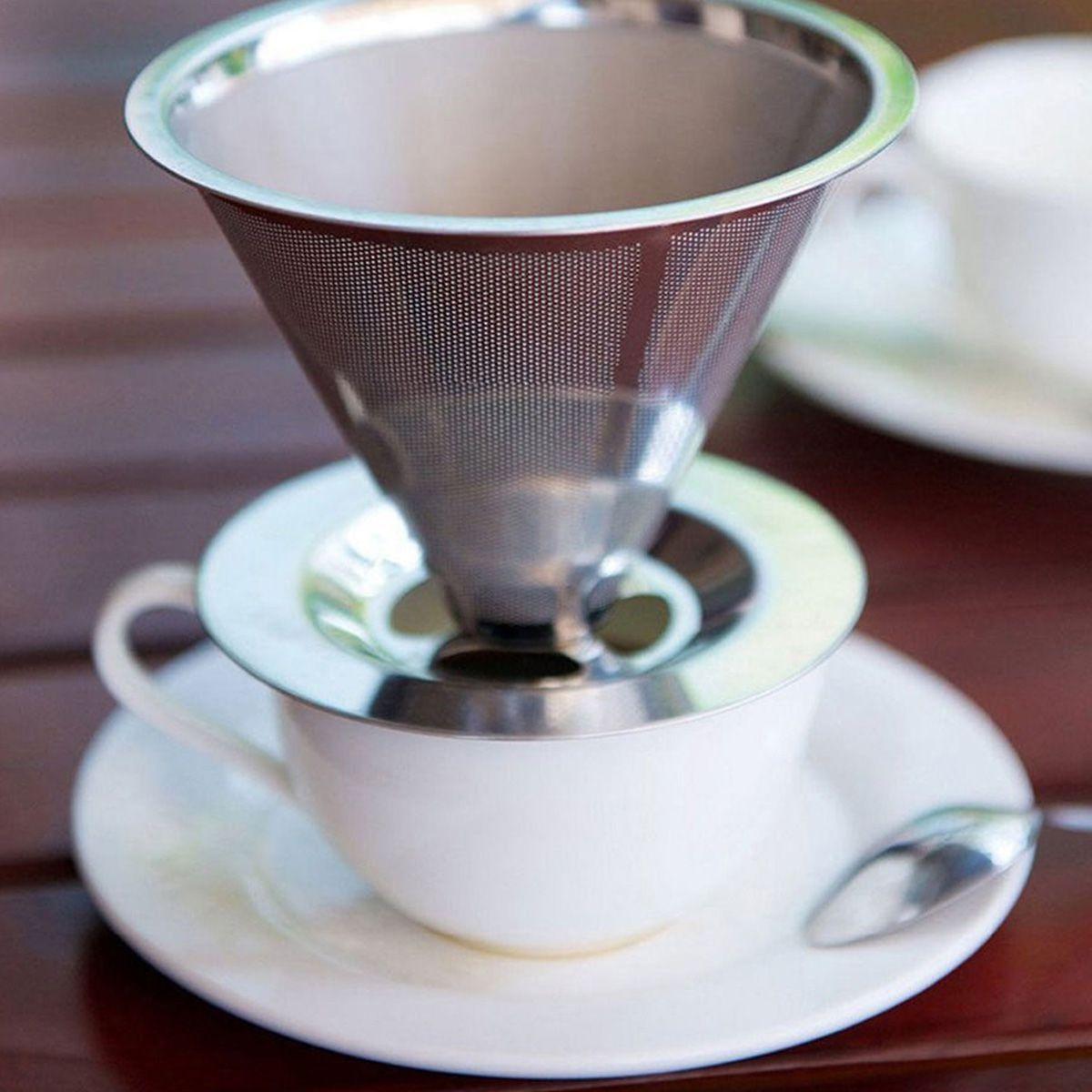 Filtro Coador de Café em Inox Reutilizável Ecológico - Facibom - Coador ...