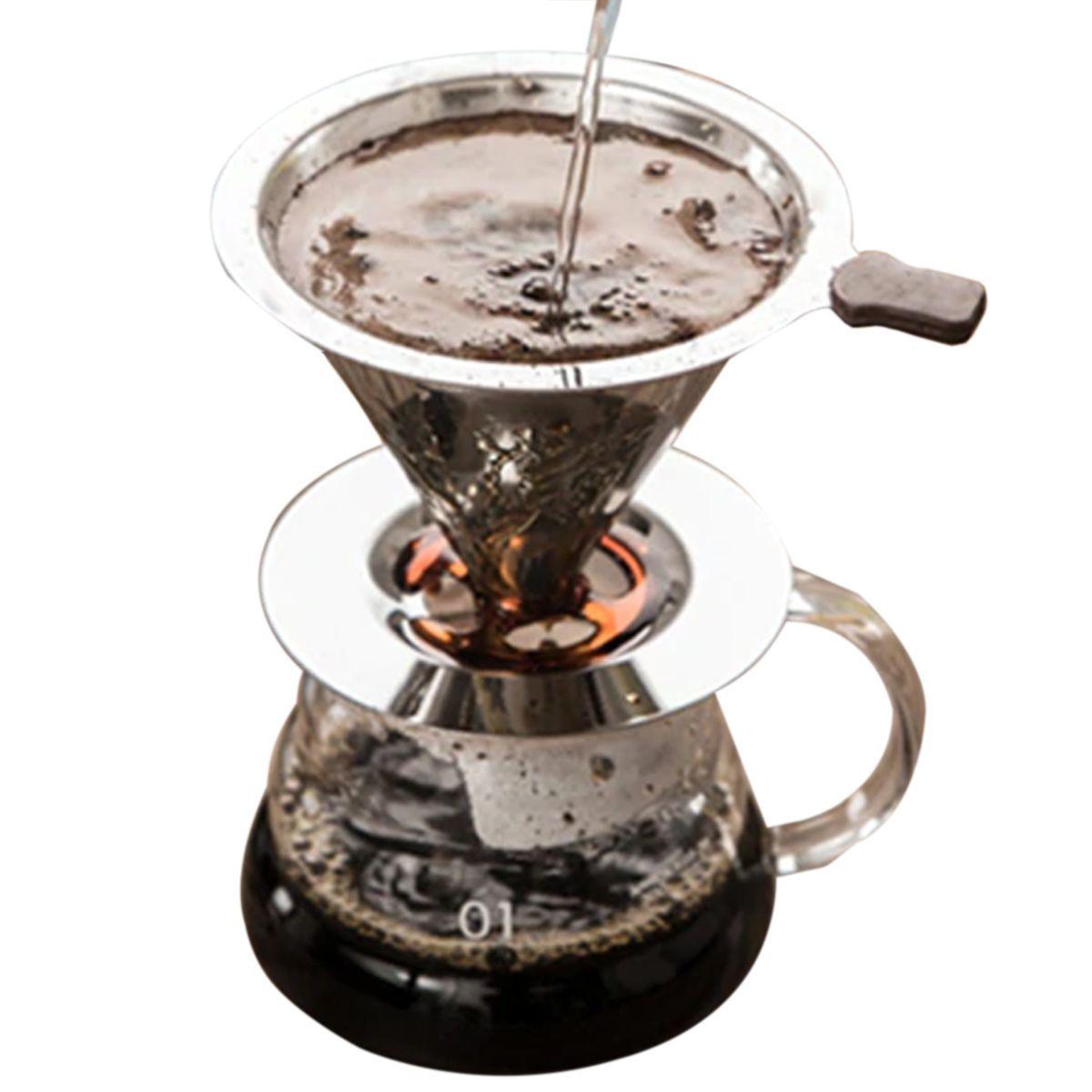 Filtro Coador de Café em Inox Reutilizável Ecológico - Facibom - Coador ...