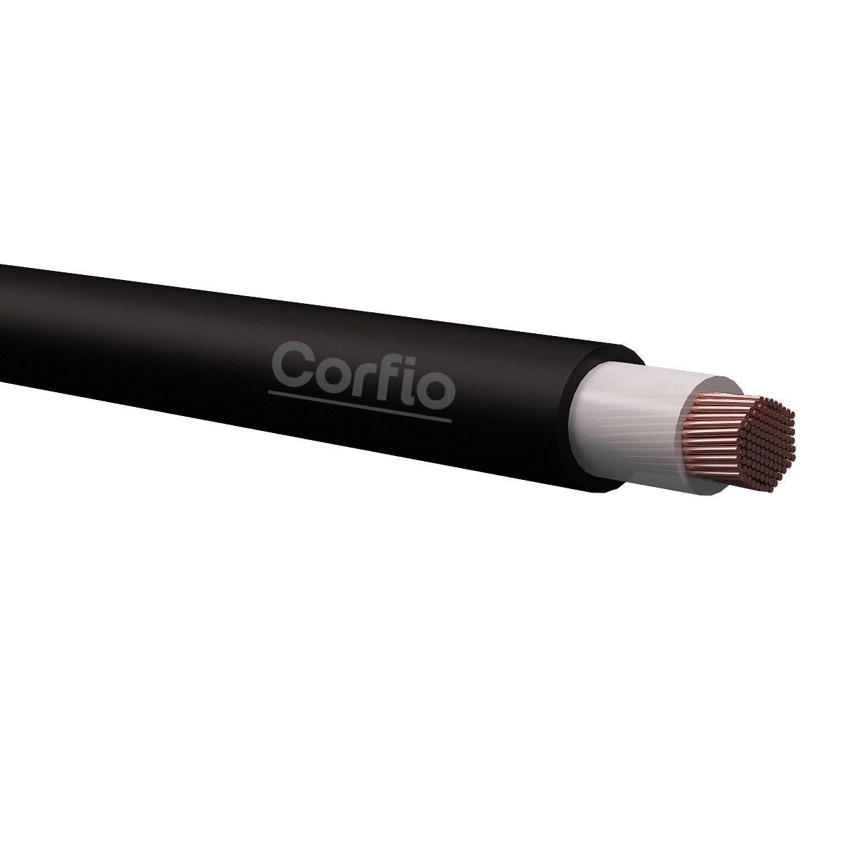 Fio 2,5mm CorFio Cabo Flexível Rolo De 100metros Antichama Corfio Preto ...