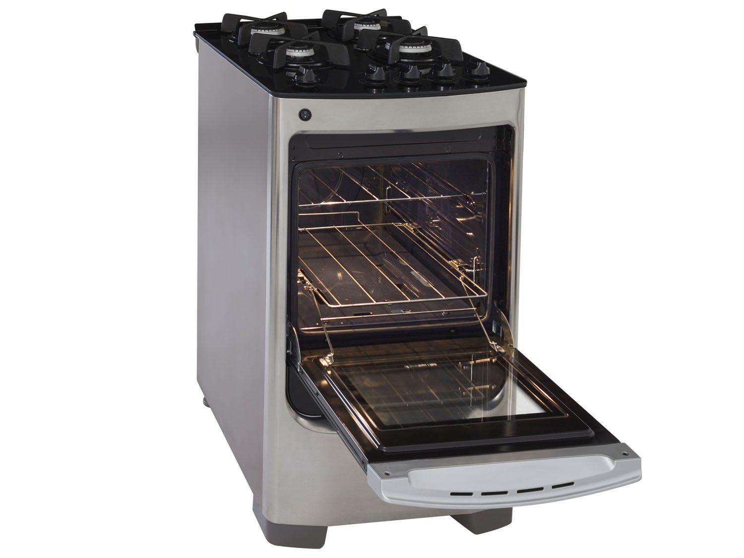 Fogão 4 Bocas Consul CFO4VAR Inox - Acendimento Automático - Fogão ...