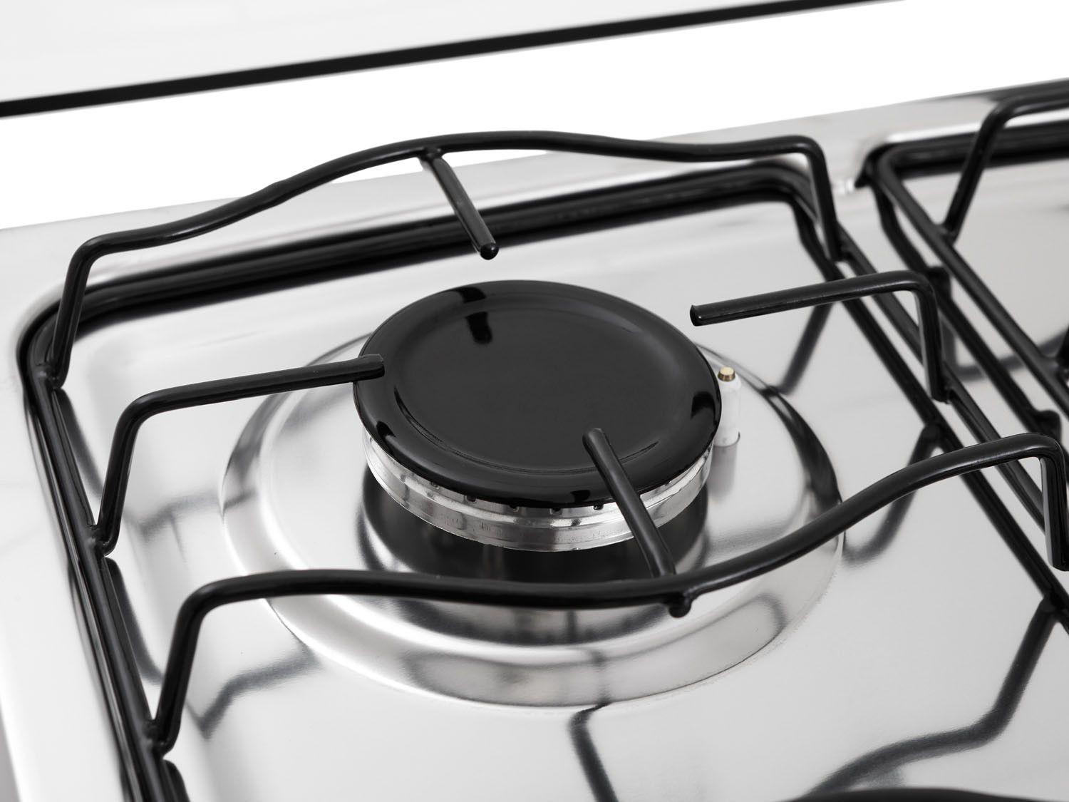 Fogão 4 Bocas Esmaltec Jade Inox - Acendimento Automático - Fogão ...