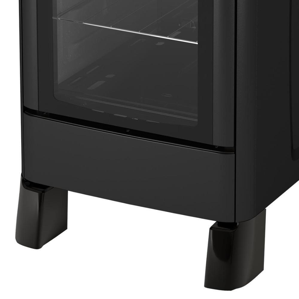 Fogão de Piso Esmaltec 4 Bocas Agata Glass Preto Bivolt - Fogão 4 Bocas ...