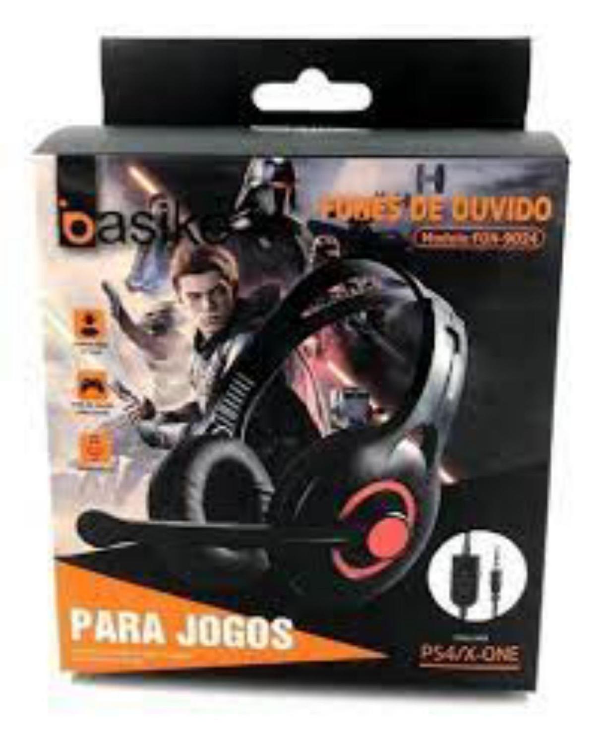 Fone De Ouvido Basike Gamer Com Microfone Ideal Para Jogos - Fone de Ouvido Gamer - Magazine Luiza