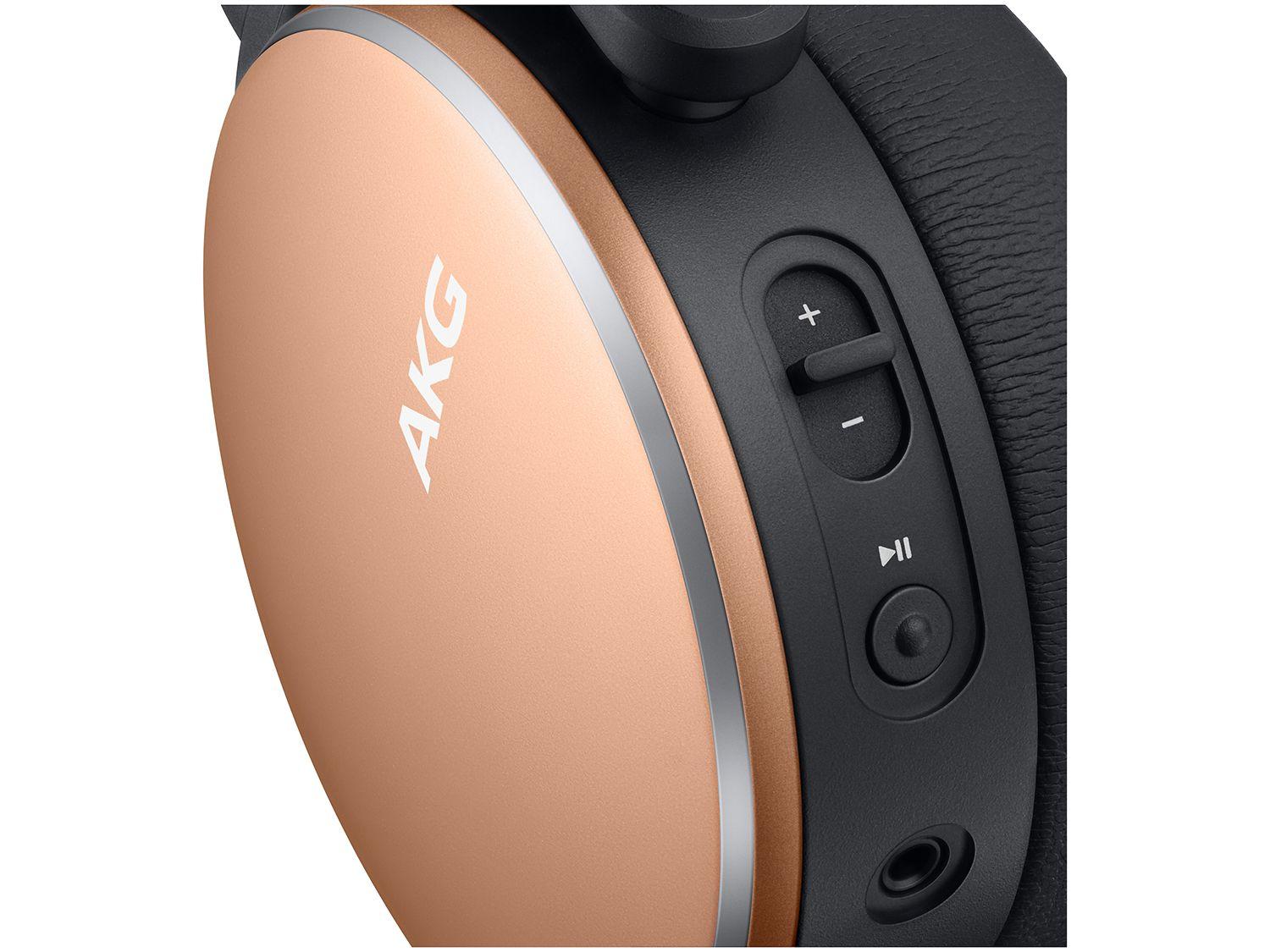 Fone de Ouvido Bluetooth AKG Y500 com Microfone Dourado