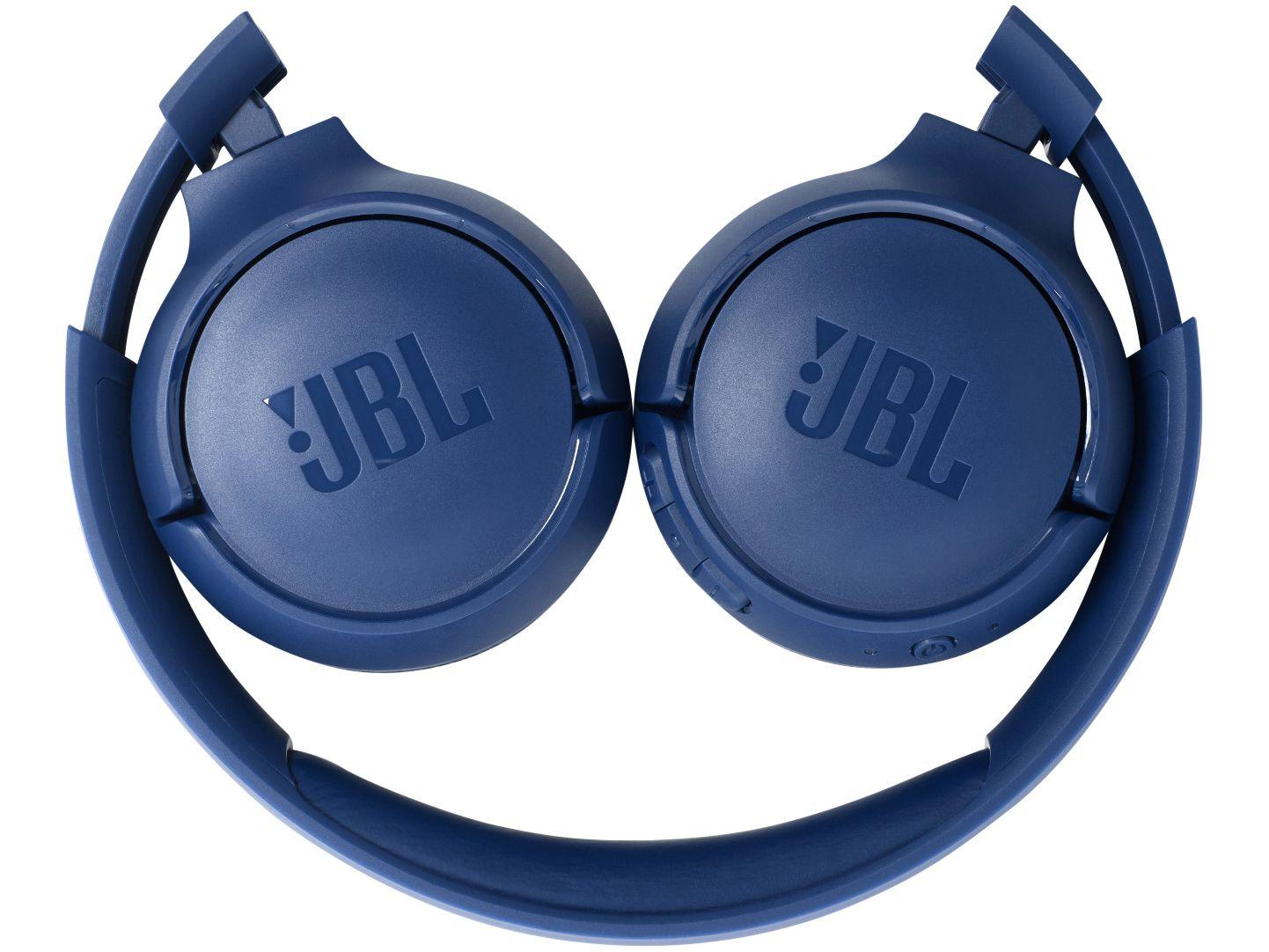 Fone de Ouvido Bluetooth JBL com Microfone Azul T500BT