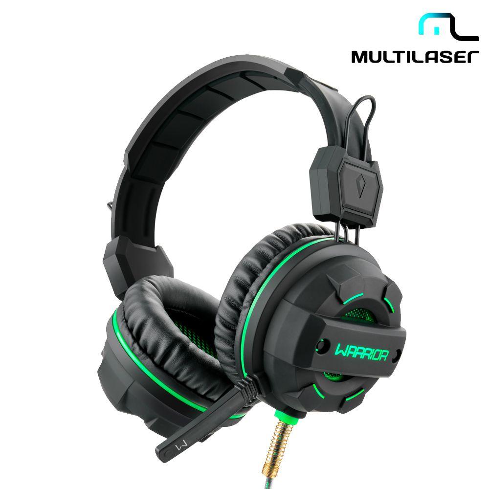 Fone de Ouvido com Microfone USB Gamer Green LED PH143 - Multilaser ...