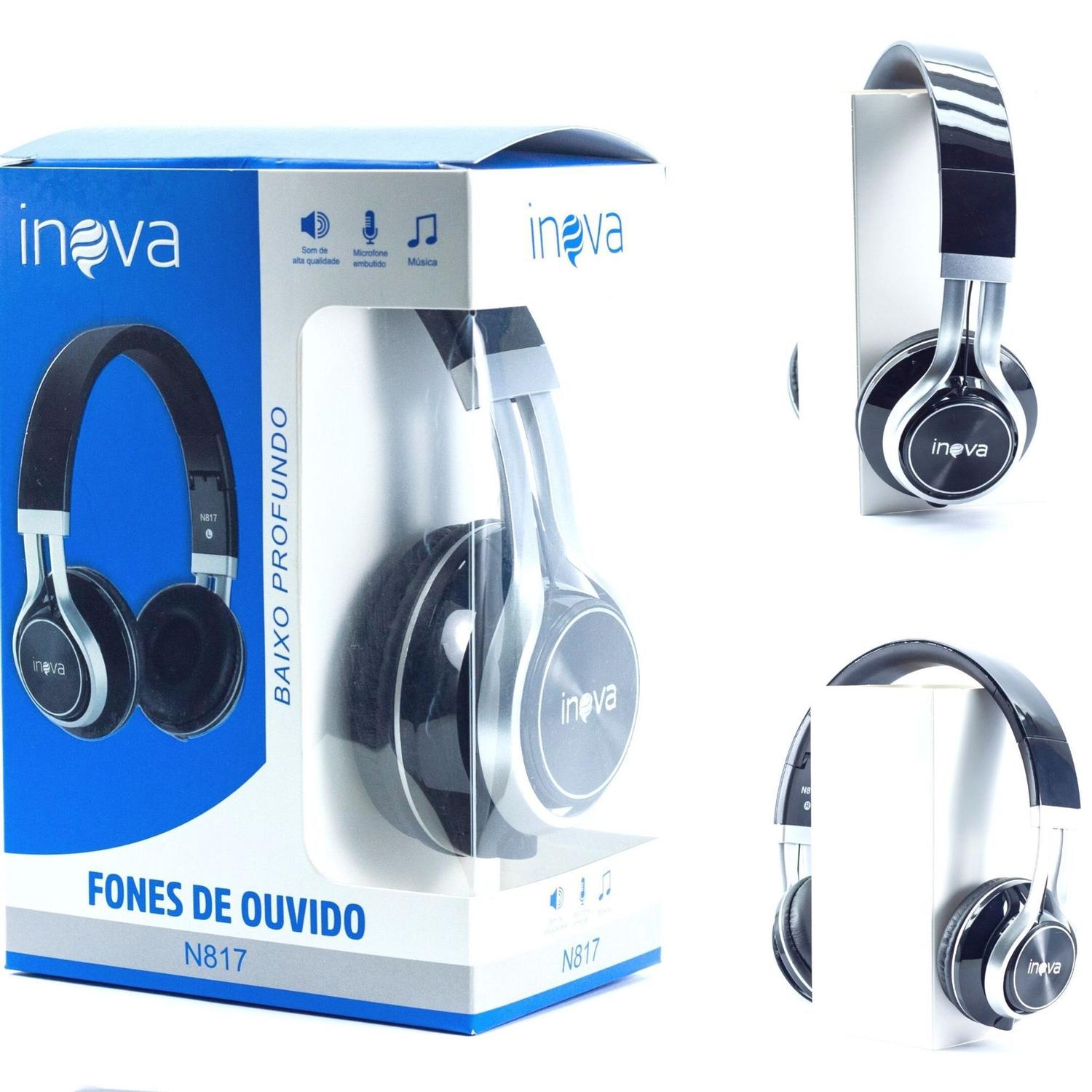Fone De Ouvido Inova N817 Microfone Embutido - Fone de Ouvido com Fio ...