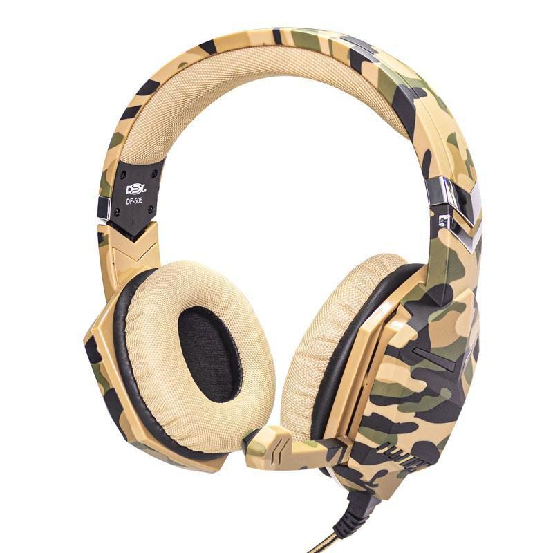Fone Headset Gamer P2 camuflado com microfone rebatível. - Dex ...