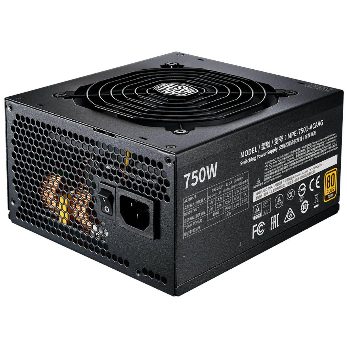 Fonte MWE 750W- V2 FULL Modular - 80 PLUS GOLD - MPE-7501-AFAAG-WO ...