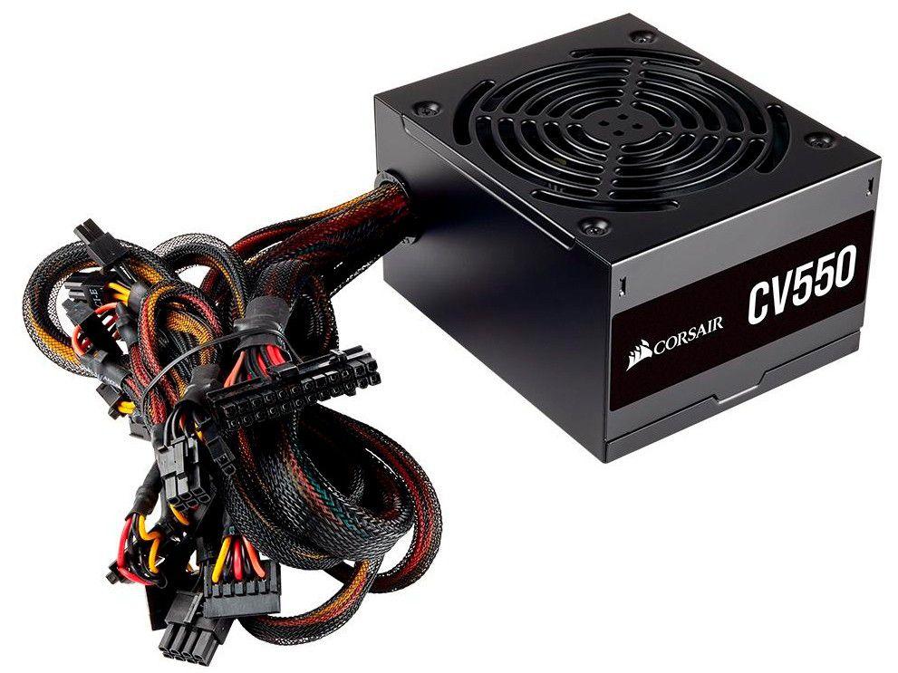 Fonte para PC 550W ATX Corsair CV550 com Cabo - Fonte de Alimentação ...