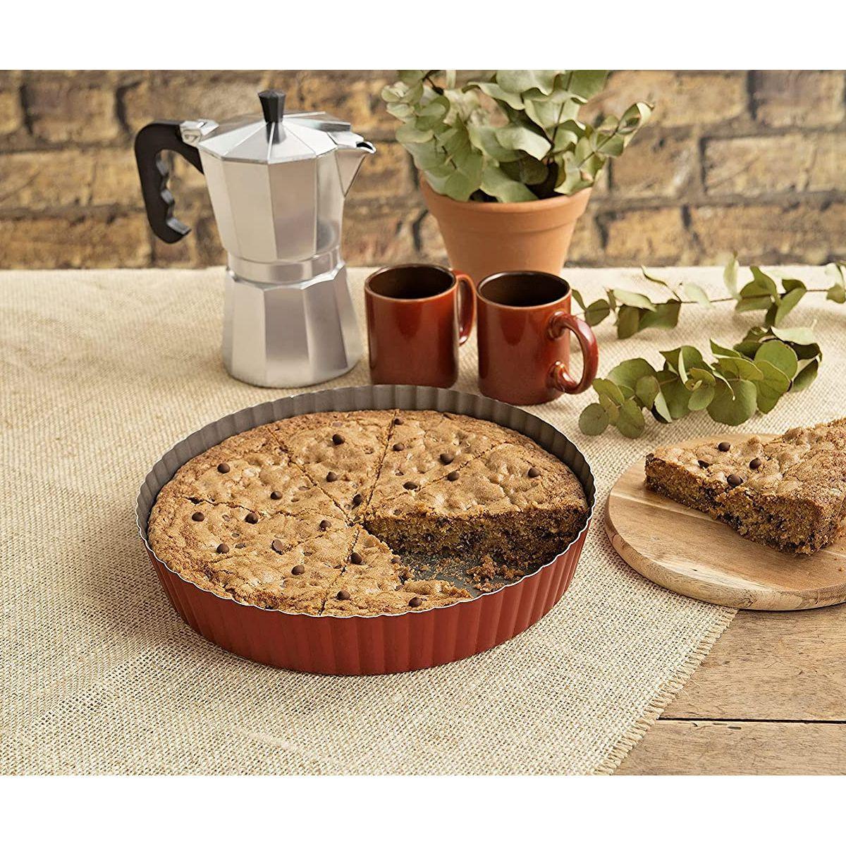 Forma Com Fundo Removível Para Quiche Alumínio Antiaderente 24cm Brinox ...