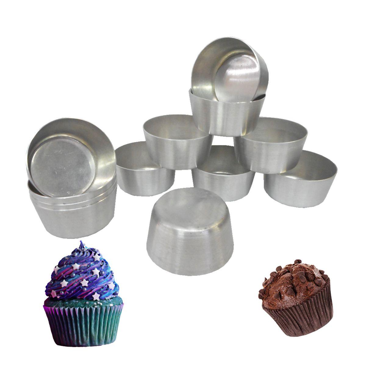 Forma Muffins Cupcake Petit Gateau Fundo Fixo - 12 Unid. - UD25 ...