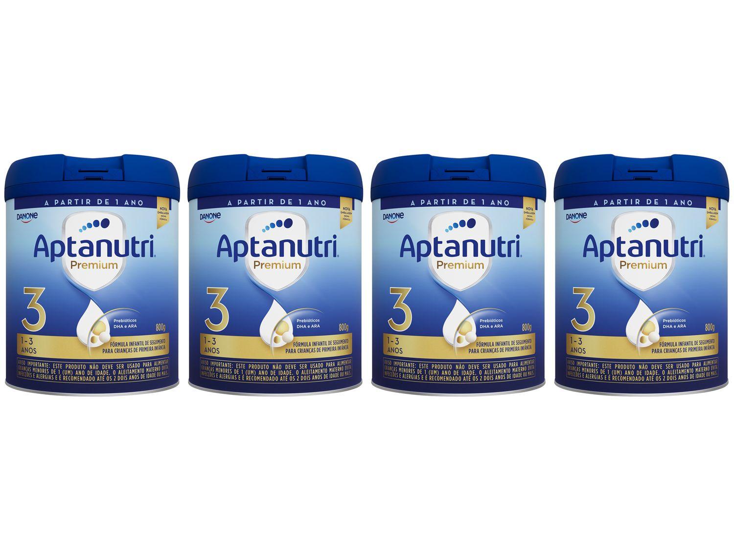Fórmula Infantil Premium Aptanutri 800g 4 Unidades