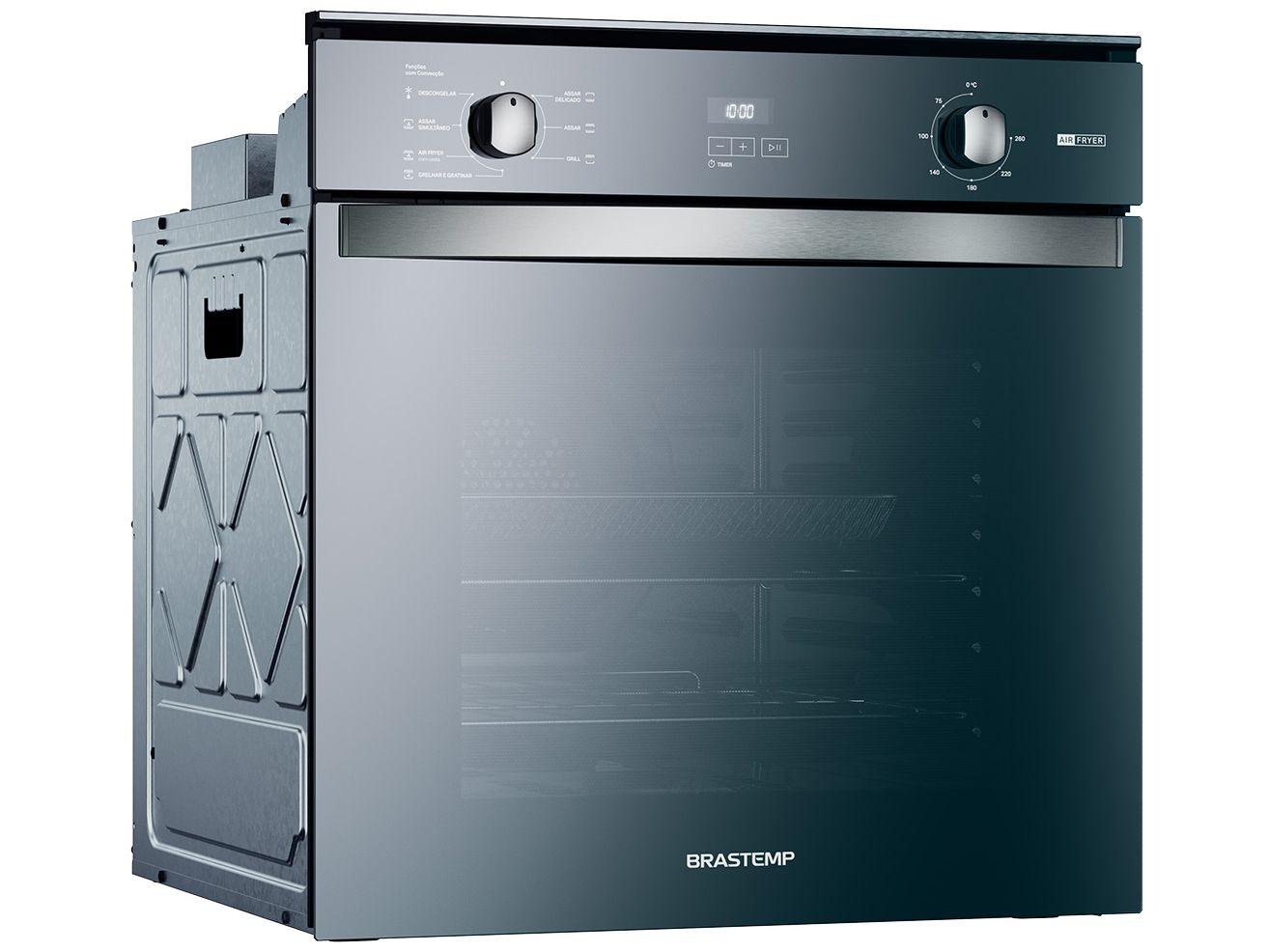 Forno Elétrico de Embutir Função Air Fryer Brastemp 84L BOF84ARBNA