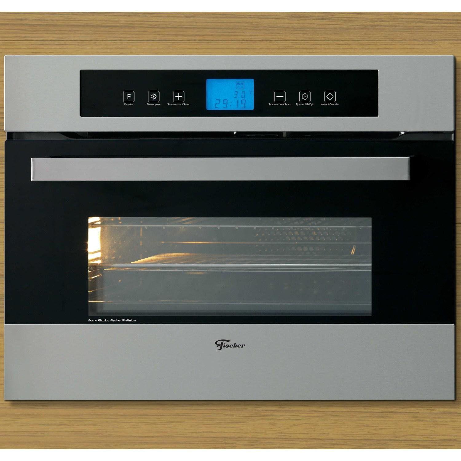 Forno Inox Elétrico de Embutir Platinium 43L Fischer 127V Cinza ...