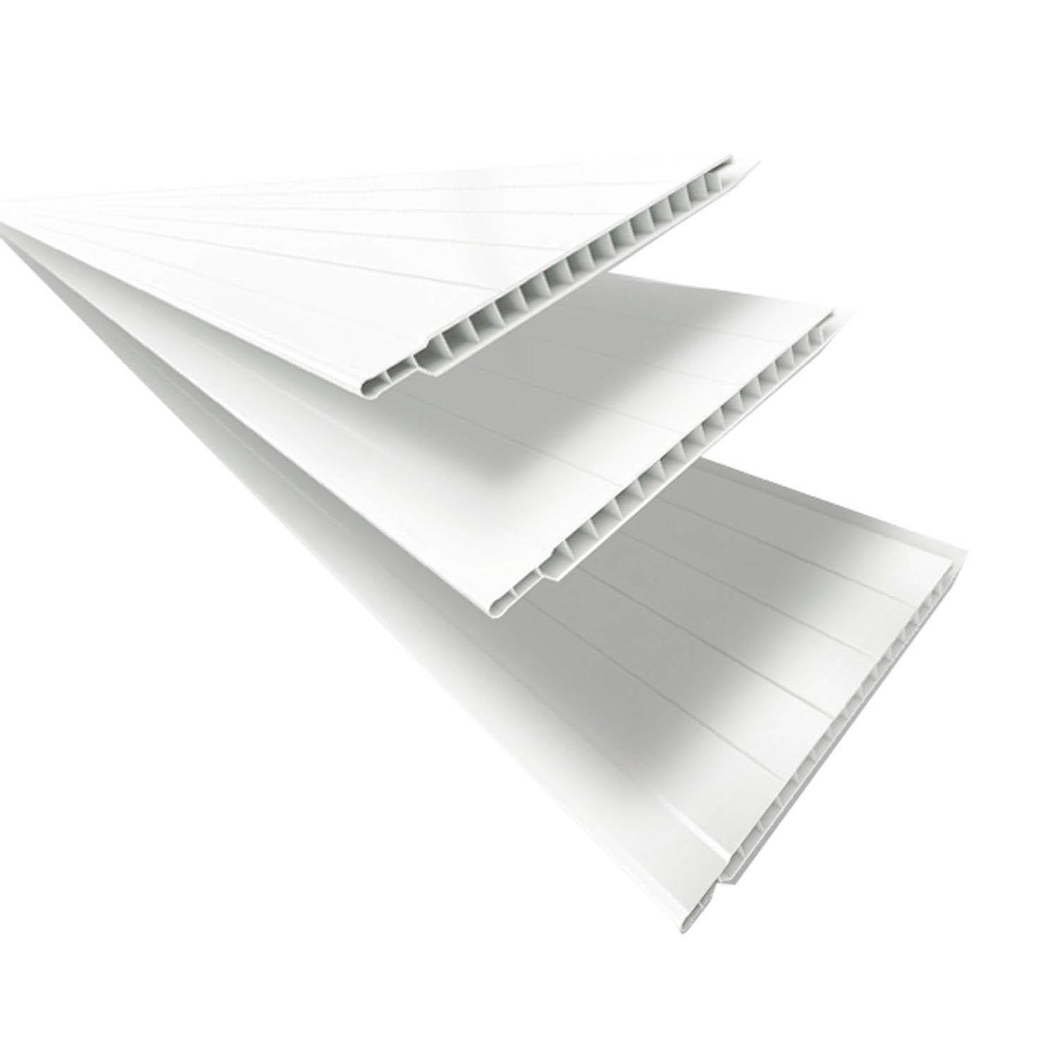 Forro de PVC Polifort 8mm x 20cm x 3m (m²) Branco Neve - Forro para ...