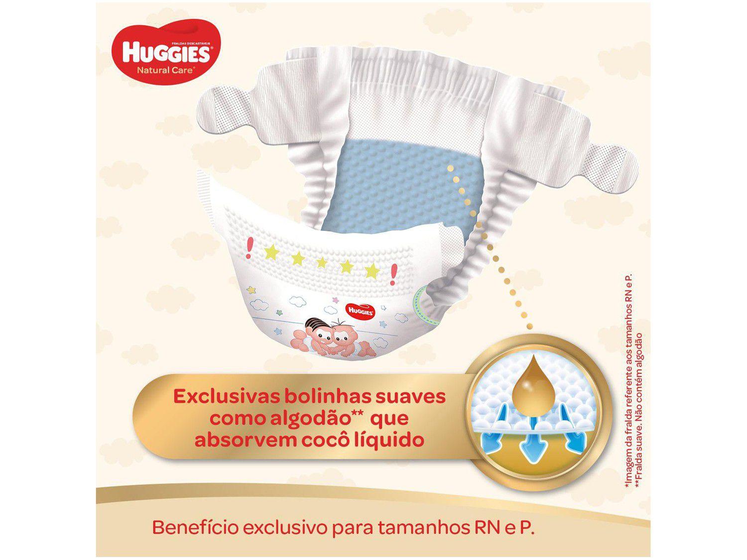 Fralda Huggies Premium Puro e Natural - Tam. P 0 a 6kg 36 Unidades ...