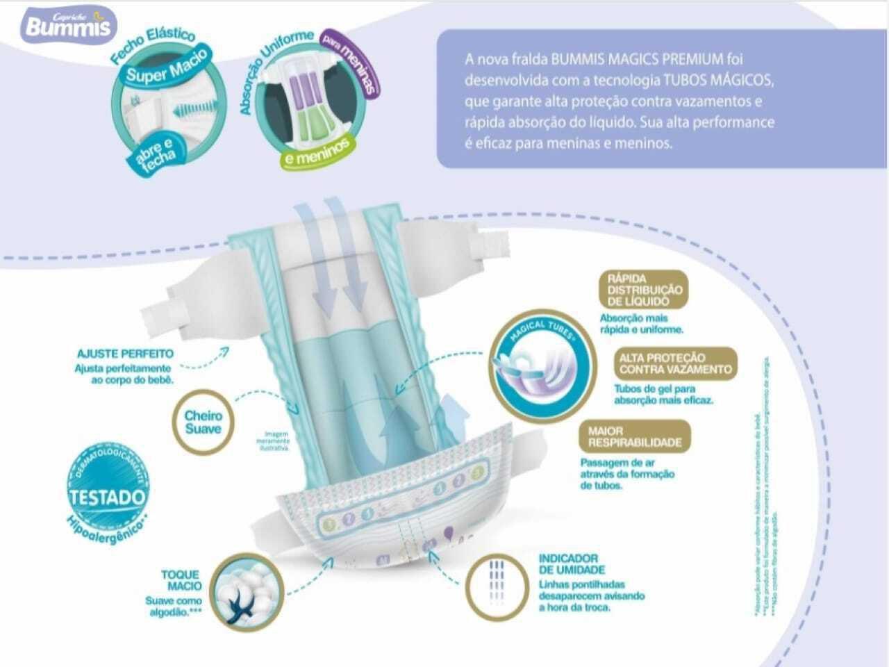 Fralda Infantil Bummis Magics Premium (Xxg) 36 Unidades - Capricho ...