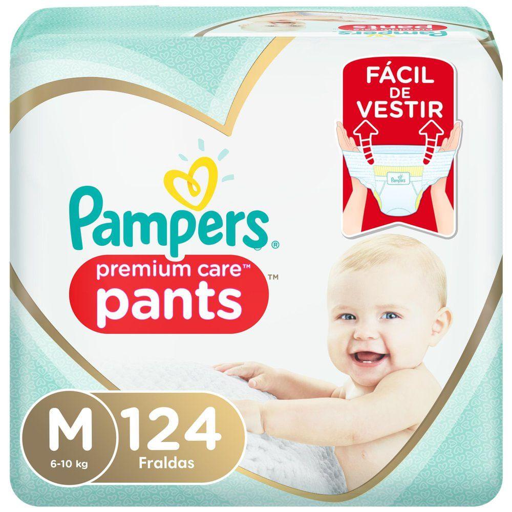 Fralda Pampers Premium Care Pants Tamanho M com 124 Unidades Fralda Descartavel Magazine Luiza