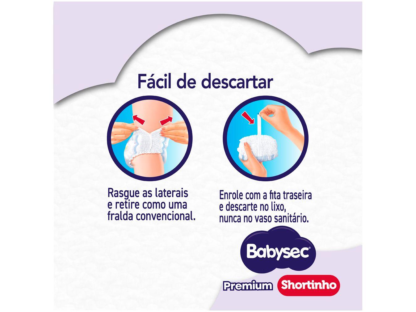 Fralda Shortinho BabySec Galinha Pintadinha Hiper Premium XXG 13kg 42 ...