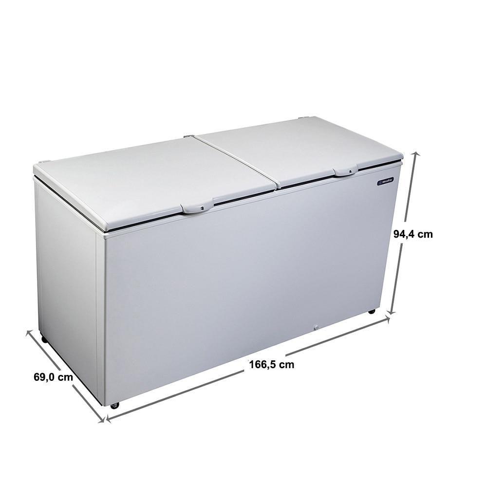 Freezer e Refrigerador Horizontal (Dupla Ação) 2 Tampas 546 Litros ...