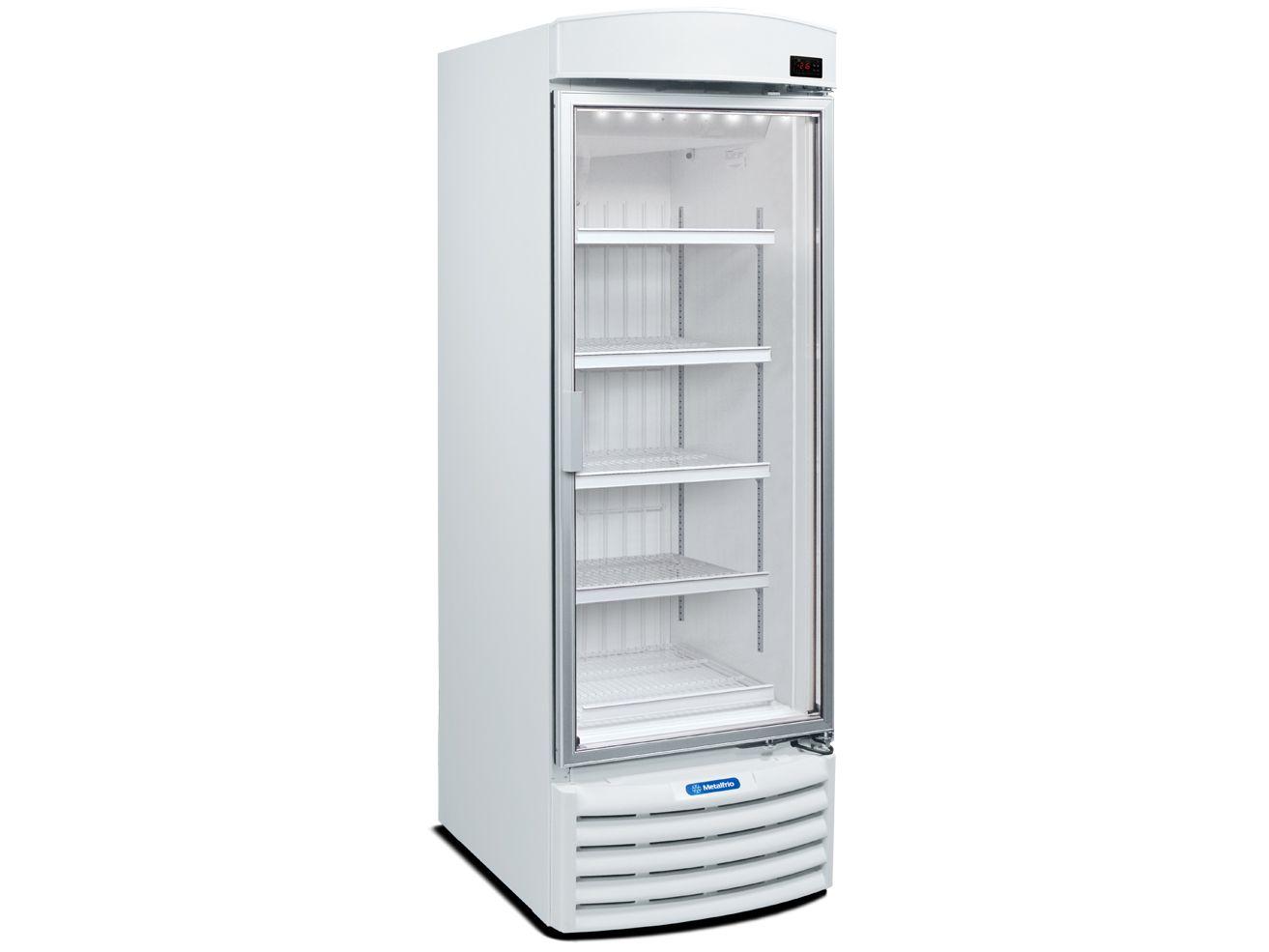 Freezer Industrial Vertical Frost Free 1 Porta de Vidro 490L Metalfrio ...