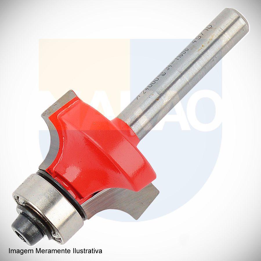 Fresa para Tupia Cordão Calçada de Widea c Rolamento Raio de 8mm ...