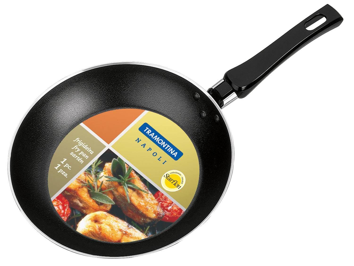 Frigideira Antiaderente Tramontina 28cm - Preto Napoli - Frigideiras e ...