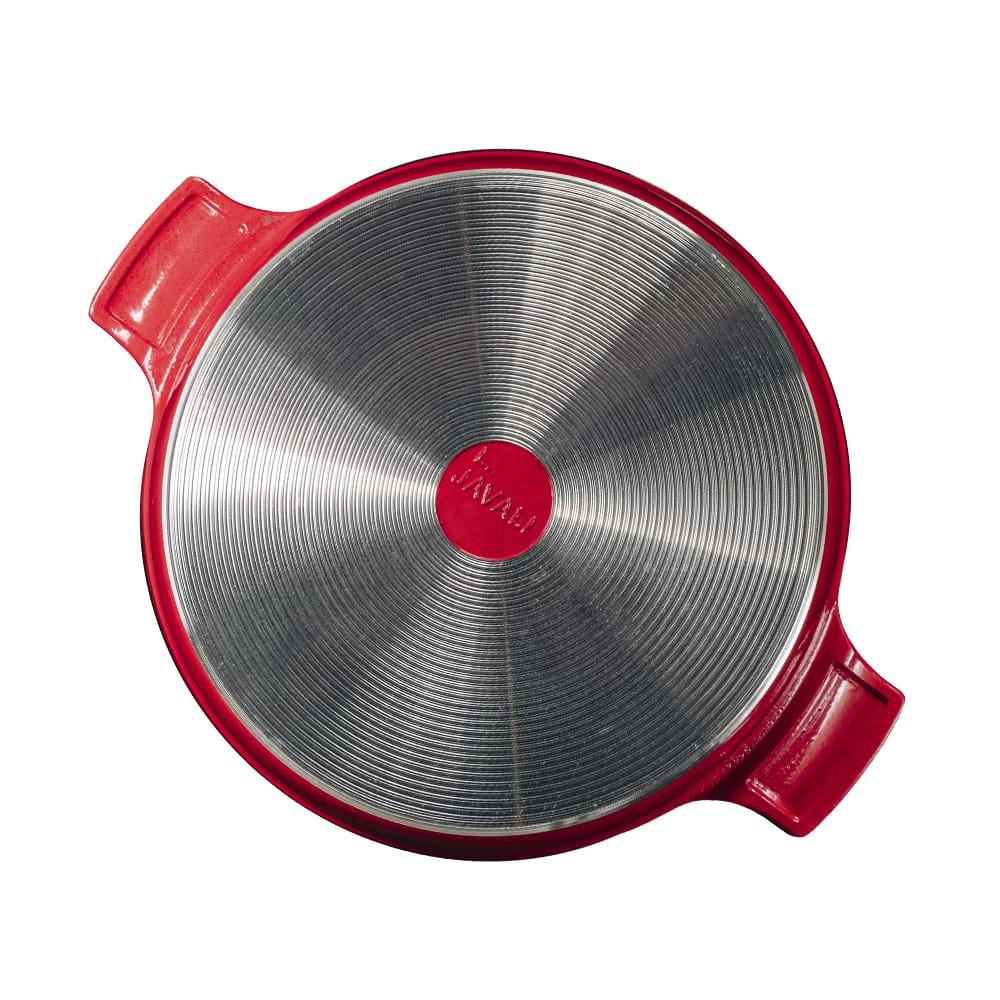 Frigideira grande 30cm com tampa de vidro aluminio fundido Javali ...