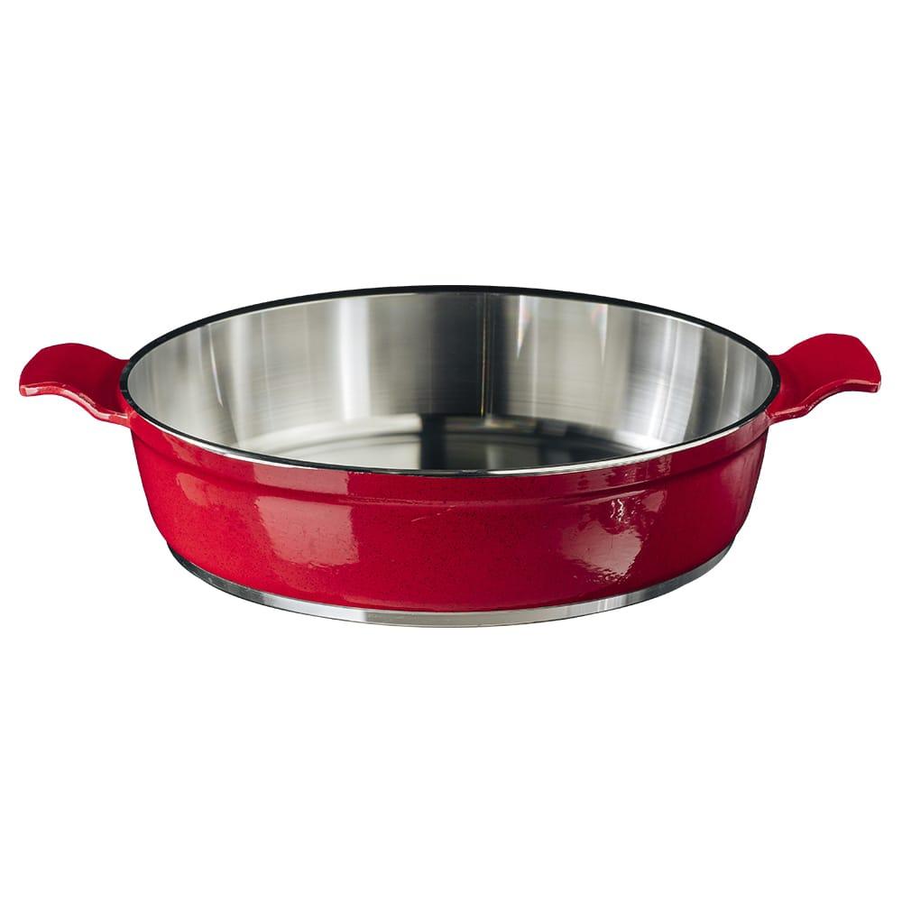 Frigideira grande 30cm com tampa de vidro aluminio fundido Javali ...