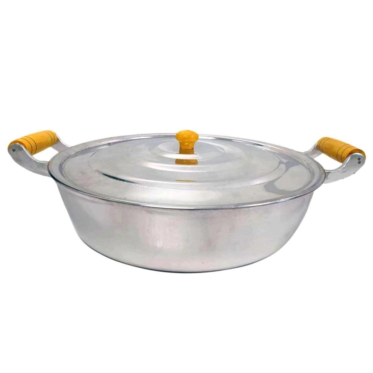 Frigideira Grande Polida Em Alumínio Fundido Grossa 36cm - AP ALUMÍNIO ...