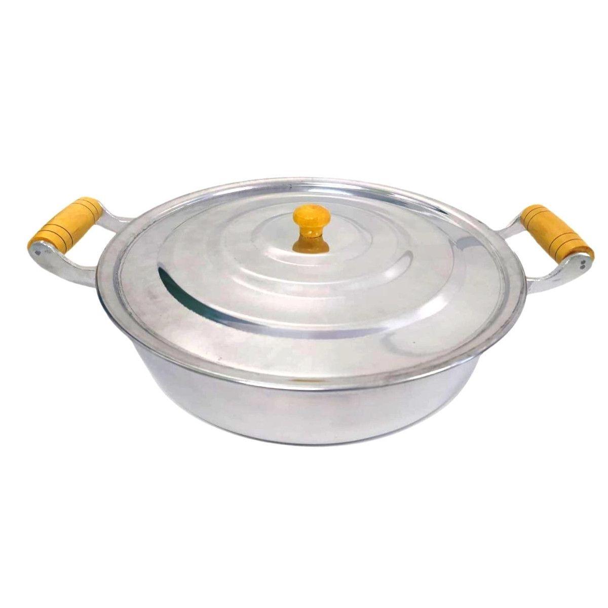 Frigideira Grande Polida Em Alumínio Fundido Grossa 36cm - AP ALUMÍNIO ...