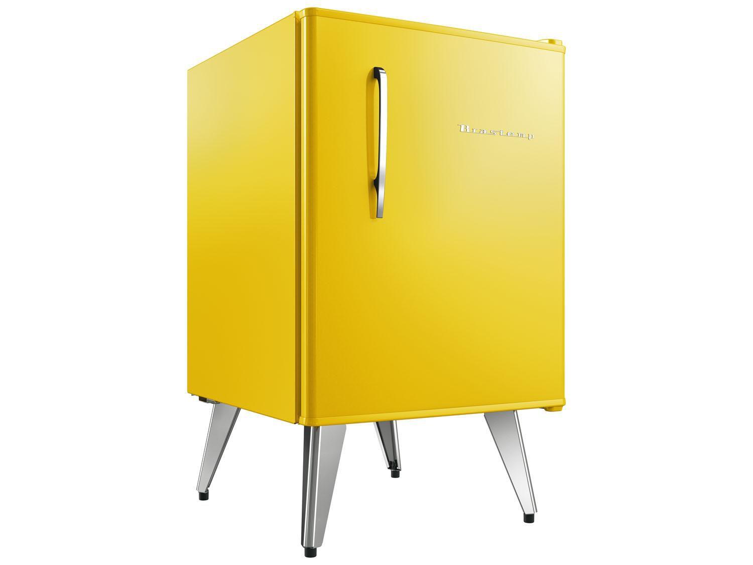 Frigobar Brastemp 76L Amarelo Retrô BRA08 Retrô