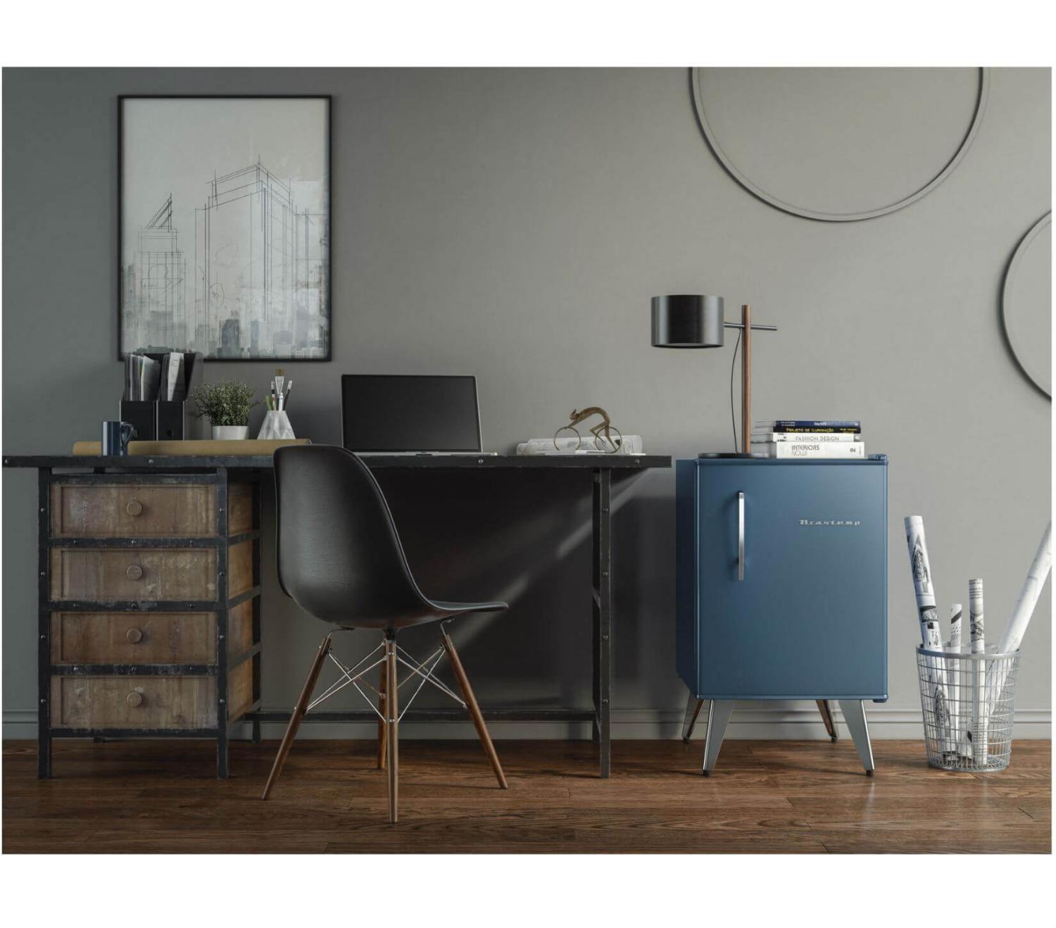 Frigobar Brastemp 76L Azul - Retrô - Frigobar - Magazine Luiza