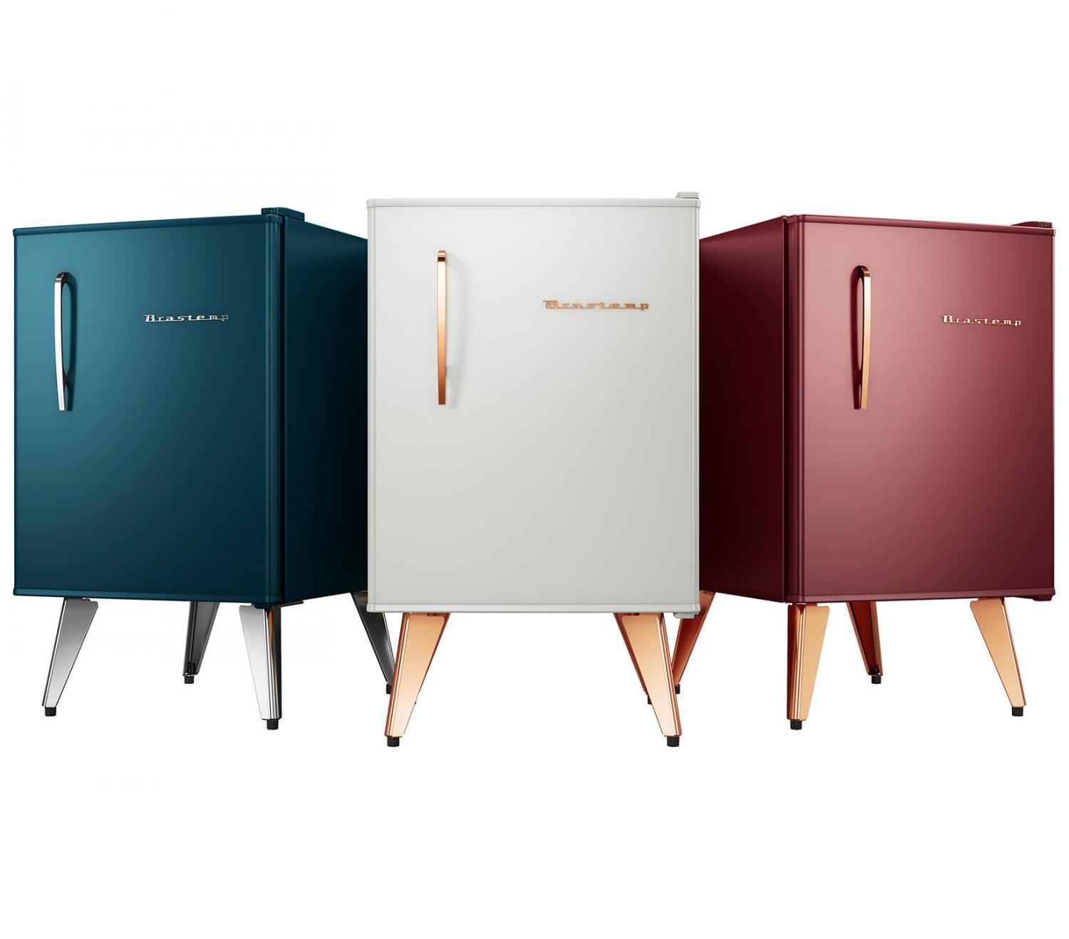 Frigobar Brastemp 76L Azul - Retrô - Frigobar - Magazine Luiza